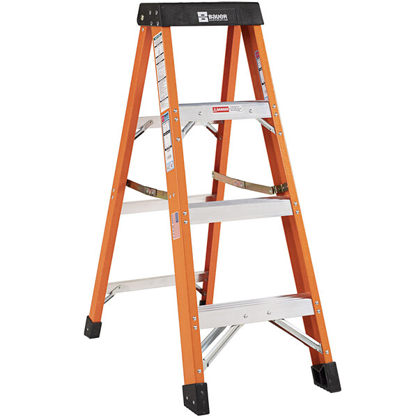 Bauer Corporation 30404 304 Series Type 1A 4' Safety Orange Fiberglass ...