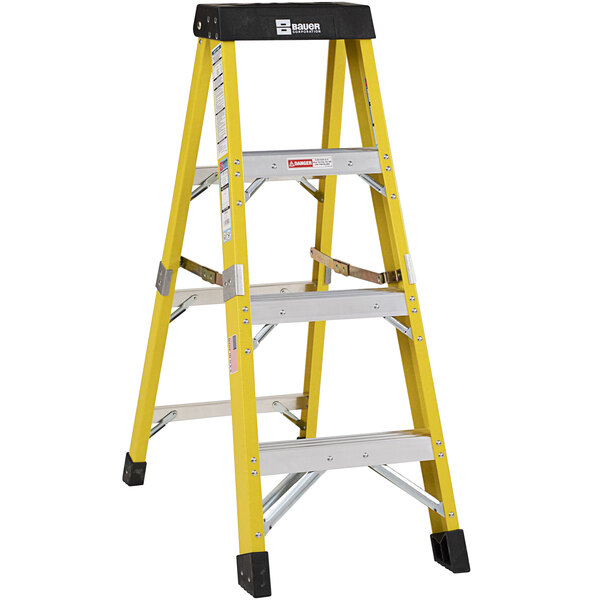 Bauer Corporation 35004 350 Series Type 1AA 4' Safety Yellow Fiberglass ...