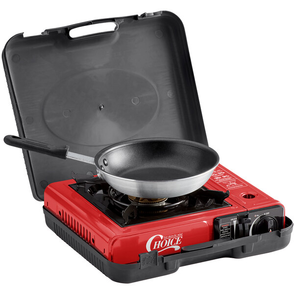 Choice Single Burner Portable Butane Stove with Fry Pan