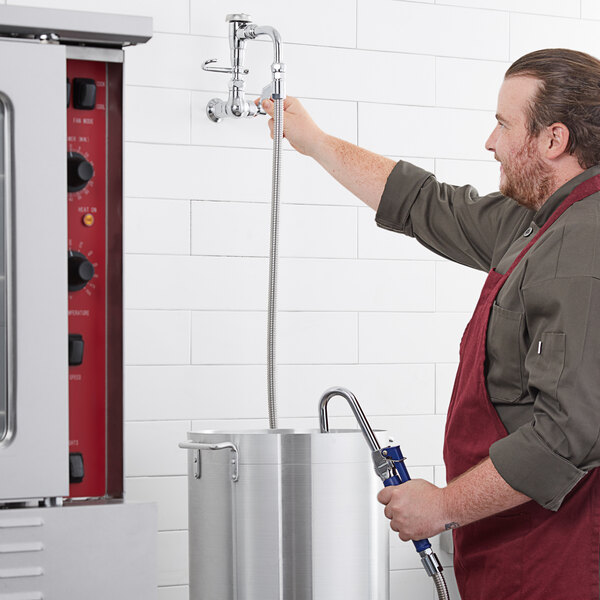 Waterloo Wall-Mounted Pot and Kettle Filler with 68" Hose and Vacuum ...