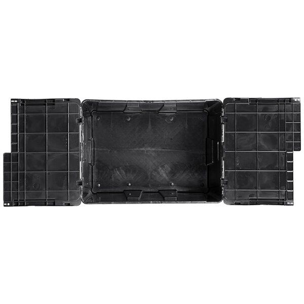 Choice 30" x 22" x 20 1/2" Black Stackable Chafer Tote / Storage Box