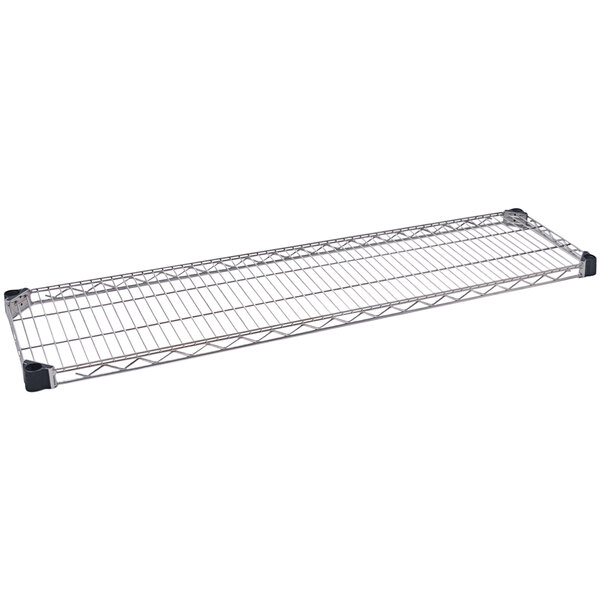 Eagle Group QA1448Z Quad-Adjust® EAGLEbrite® NSF Zinc 14" x 48" Wire Shelf