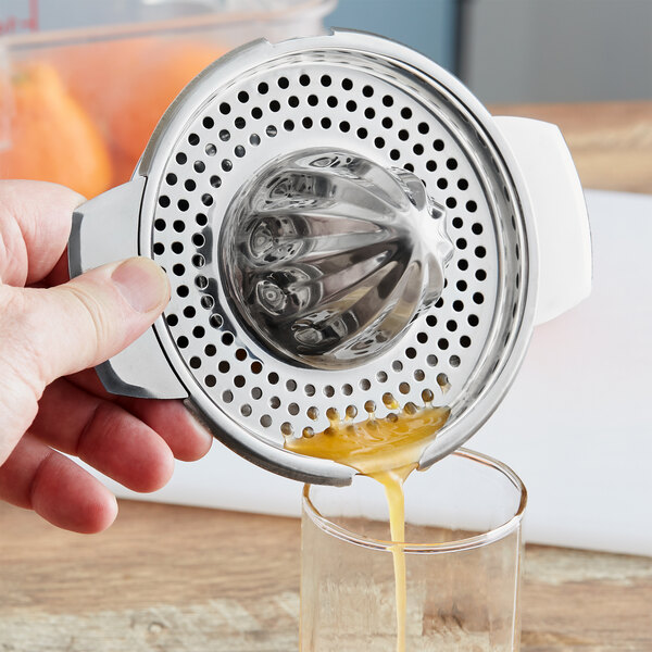 Choice Stainless Steel Citrus Juicer / Reamer with Bowl