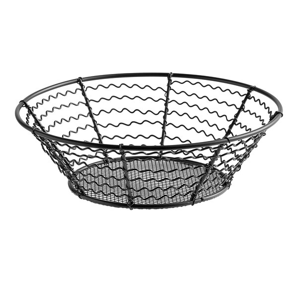 American Metalcraft WSB82 8" Wavy Sided Mesh Bottom Basket