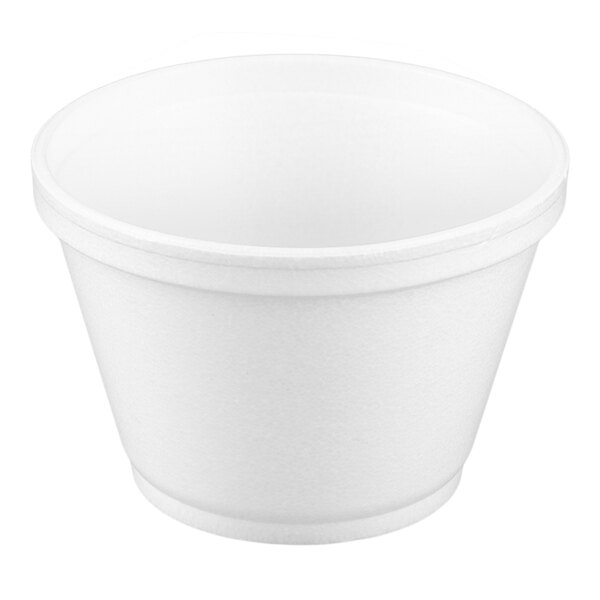 Dart 6SJ12 6 oz. White Customizable Foam Food Container - 1,000/Case