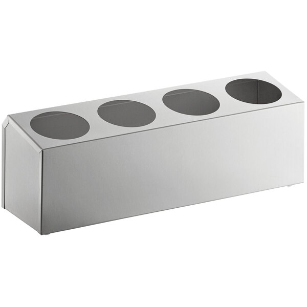Choice Four Hole Stainless Steel Flatware Organizer