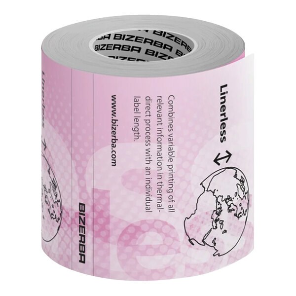 Bizerba LL-58-80-30R 2 1/4" x 262' White Blank Linerless Direct Thermal ...