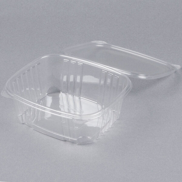 Genpak 32 oz. Clear Hinged Deli Container - 200/Case