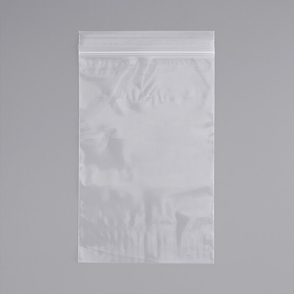 Clear Line 5" x 8" Seal Top Plastic Food Bag - 100/Pack