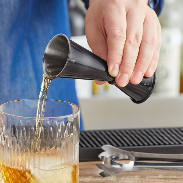 Choice 1 oz. & 2 oz. Black Japanese Jigger