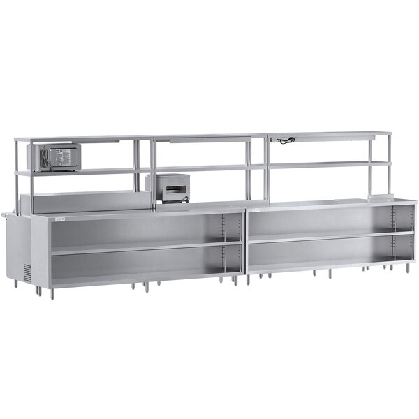 Chef's Counter 192" Serving Line Package with 60" Sandwich Prep Table ...
