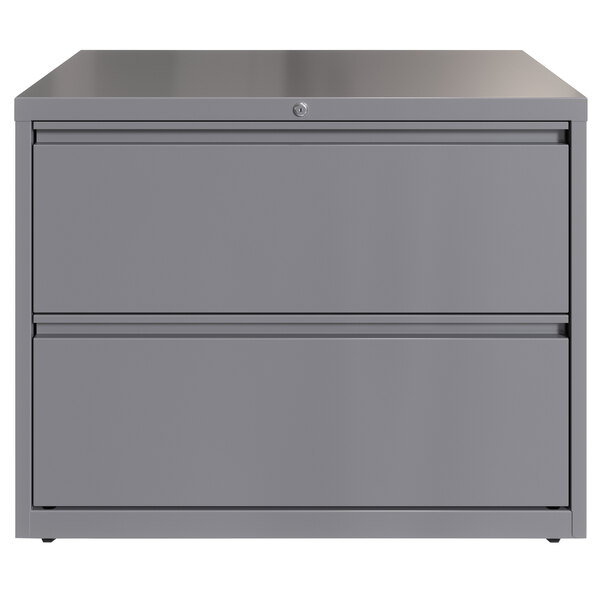 Hirsh Industries 23744 HL10000 Series Arctic Silver Two-Drawer Lateral ...