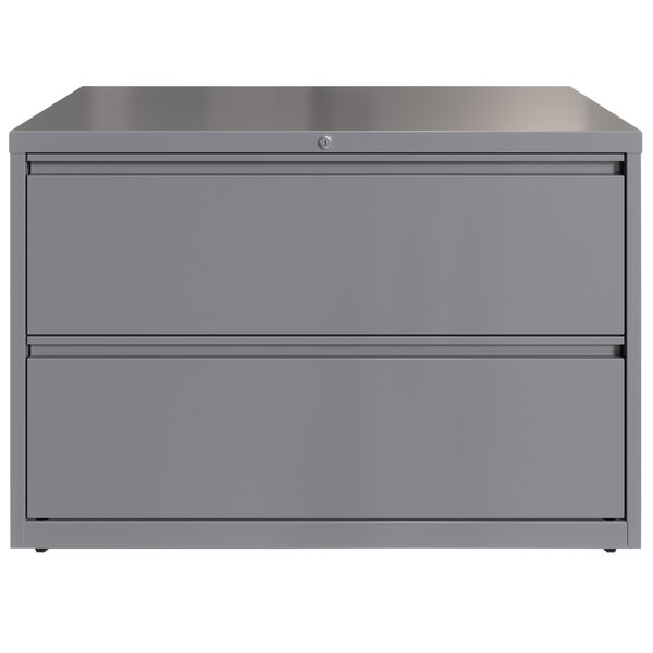 Hirsh Industries 23748 HL10000 Series Arctic Silver Two-Drawer Lateral ...