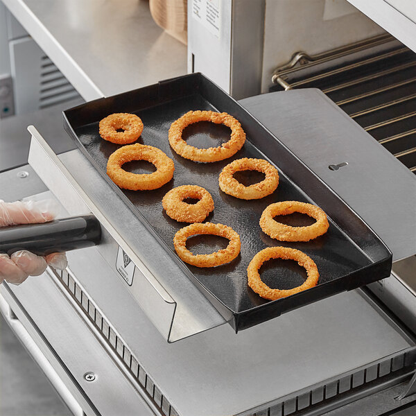 Assure Parts 14 1/4" x 6 1/2" Solid Non-Stick Basket for Rapid Cook Ovens