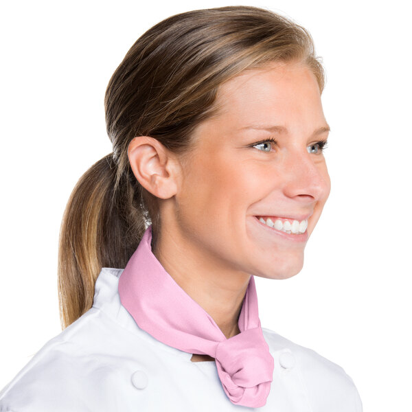 37" x 14" Light Pink Chef Neckerchief / Bandana