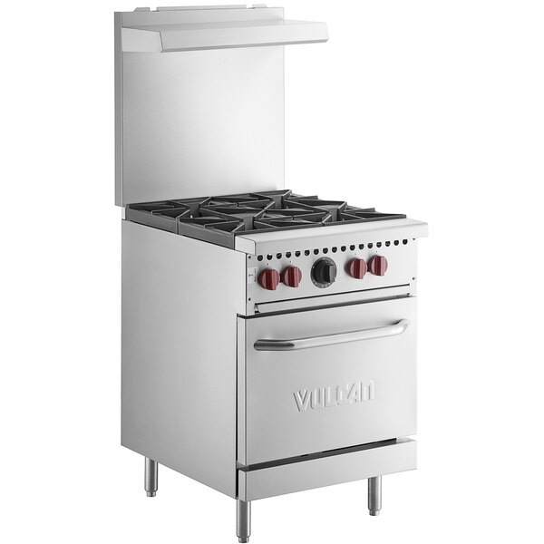 Vulcan SX24-4BP SX Series Liquid Propane 4 Burner 24" Range with Space ...