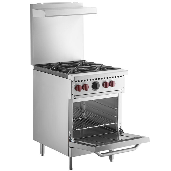 Vulcan SX24-4BP SX Series Liquid Propane 4 Burner 24" Range with Space ...