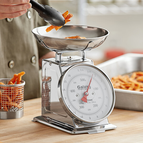 Galaxy 1 lb. Mechanical Portion Control Scale with Removable Stainless ...