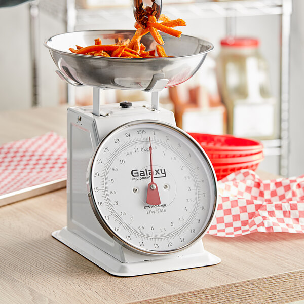 Galaxy 25 lb. Mechanical Portion Control Scale with Removable Stainless ...