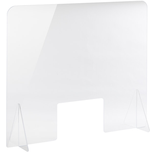 Tablecraft CWACR36-PT 36" x 1/4" x 30" Clear Acrylic Freestanding ...