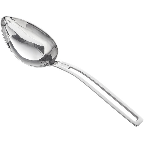 Vollrath 46724 Miramar 8 oz. Stainless Steel Open Handle Solid Oval ...