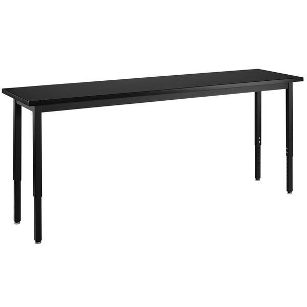 National Public Seating SLT3-1842C 18" x 42" Height Adjustable Black ...