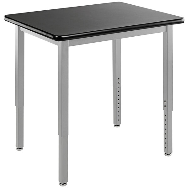 National Public Seating HDT8-3030H 30" x 30" Gray Frame Adjustable ...