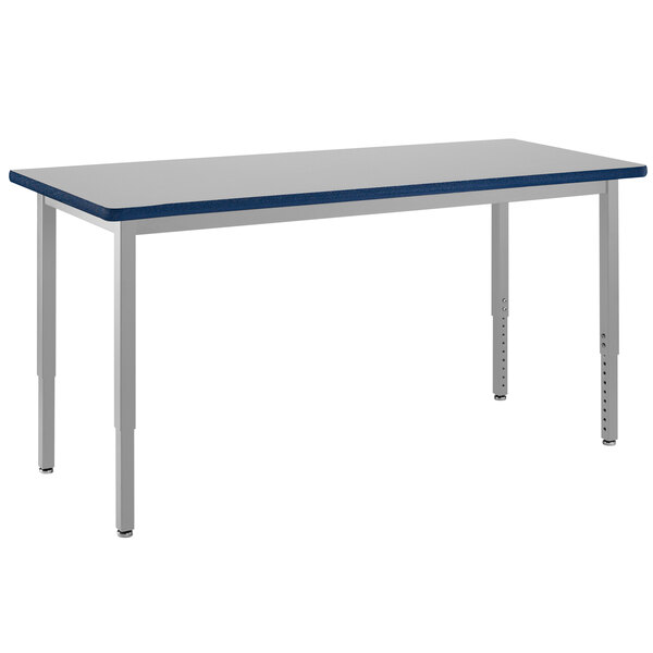National Public Seating HDT8-3048S 30" x 48" Gray Frame Adjustable ...