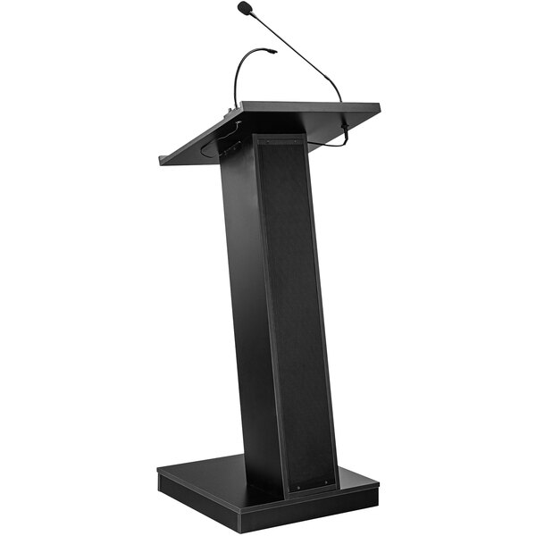 Oklahoma Sound ZED Lectern with Sound and Wireless Handheld Microphone