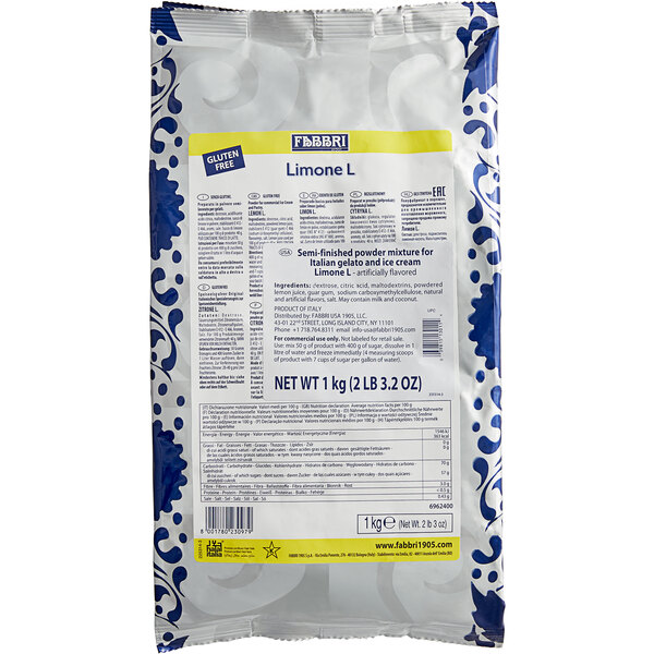 Fabbri 1 kg Lemon Flavoring Powder