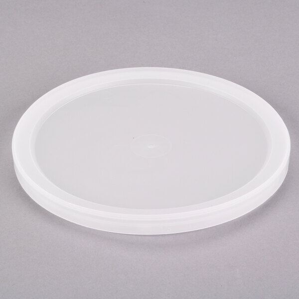 6 1/2" Microwavable Translucent Round Deli Container Lid - 200/Case