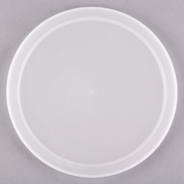6 1/2" Microwavable Translucent Round Deli Container Lid - 200/Case