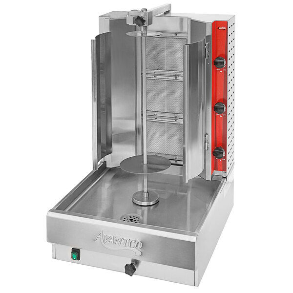 Avantco VB203 Natural Gas Vertical Broiler - 65 lb. Capacity, 28,500 BTU