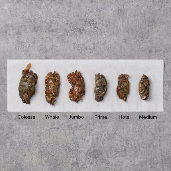 Handy 5 1/4" Jumbo Soft Shell Imported Crabs - 48/Case