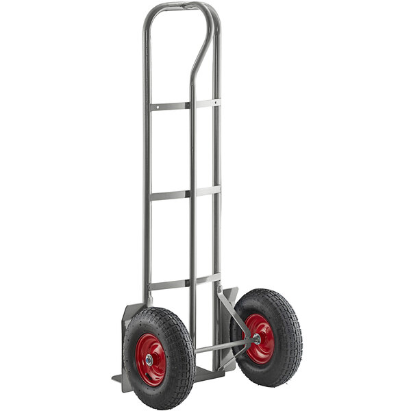 Lavex 660 lb. Gray Hand Truck With 13" Pneumatic Wheels