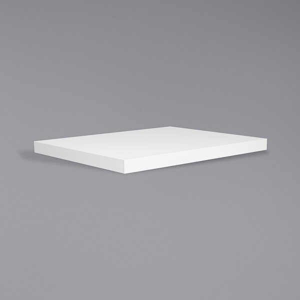 BFM Seating Midtown 30" x 48" Rectangular Indoor Tabletop - White