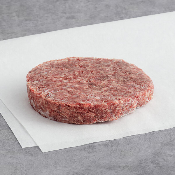 Warrington Farm Meats 6 oz. Frozen Burger Patty - 27/Case