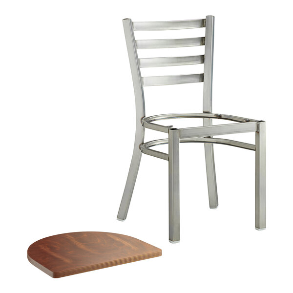 Lancaster Table & Seating Clear Coat Finish Ladder Back Chair with ...