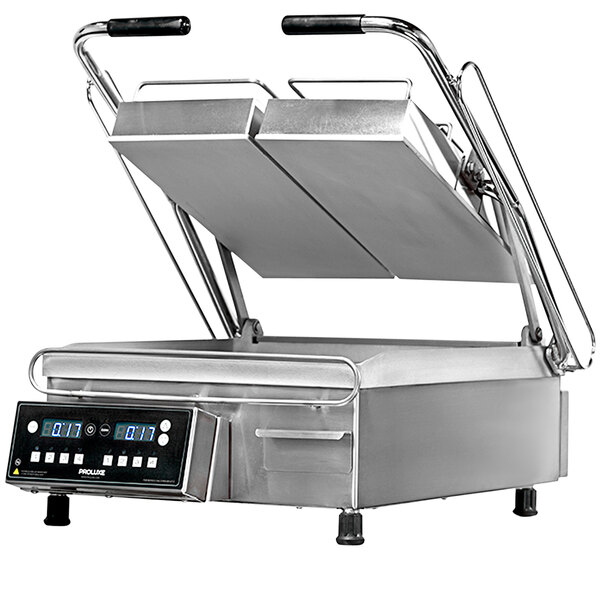 Proluxe SL1577E Vantage SL Heavy-Duty Split Lid Grill with Smooth ...