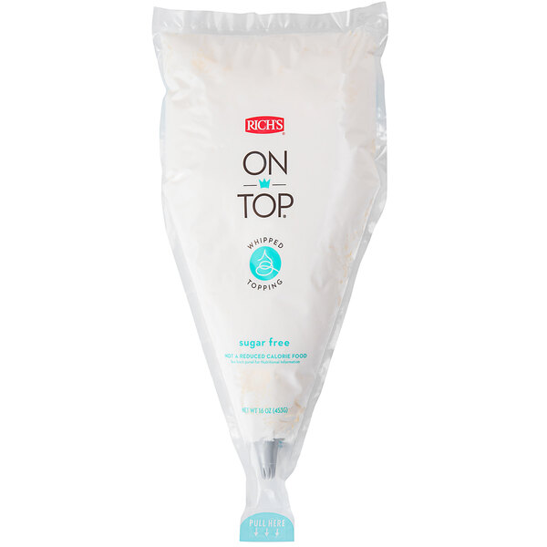 Rich's On Top 16 oz. Non-Dairy Sugar-Free Whipped Dessert Topping - 12/Case