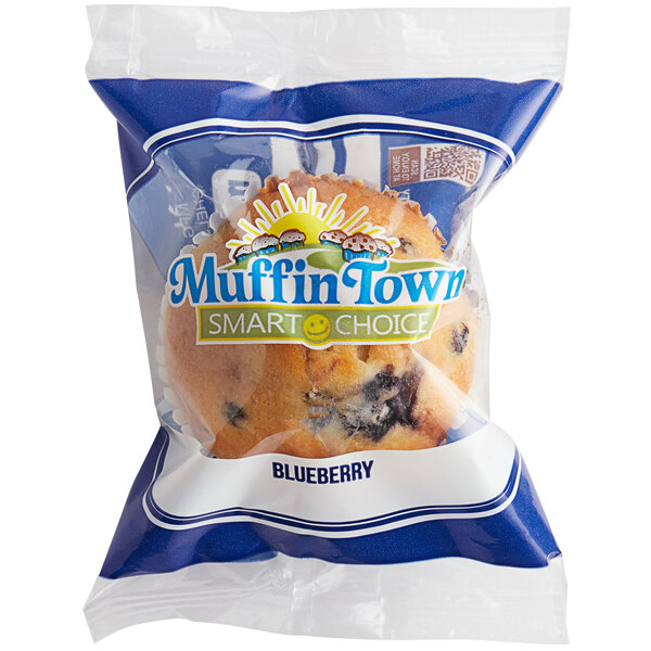 Muffin Town Smart Choice 2 oz. Individually Wrapped Blueberry Muffin ...
