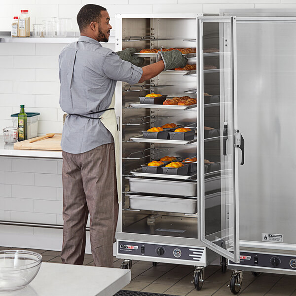 ServIt CH1UFNCF Full Size Uninsulated Holding Cabinet with Clear Door ...
