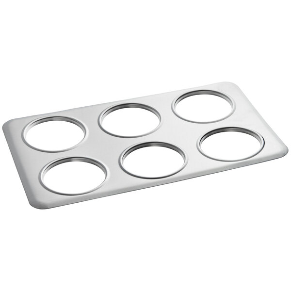 Avantco 6 Hole Steam Table Adapter Plate with 4 3/4" Holes - for 2.5 Qt ...