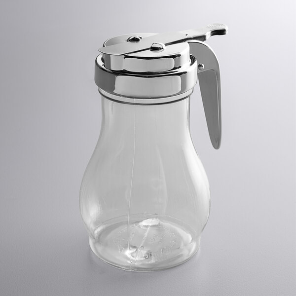 Vollrath 1212LJ Dripcut® 10 oz. Clear Polycarbonate Teardrop Syrup ...