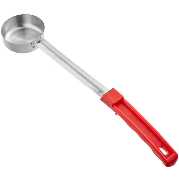 Choice 2 oz. Red Solid Portion Spoon
