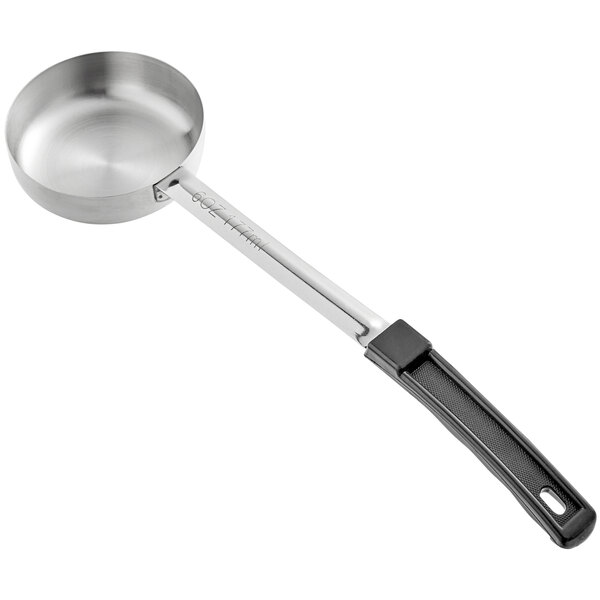 Choice 6 oz. Black Solid Portion Spoon