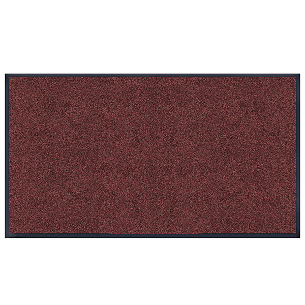 Lavex Plush Dilour 3' x 10' Red Antimicrobial PET Fiber Indoor Entrance ...