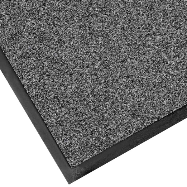 Lavex Plush Dilour 4' x 60' Gray Antimicrobial PET Fiber Indoor ...