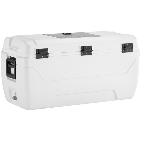 Igloo 50048 MaxCold 165 Qt. White Cooler with Quick-Access Lid Hatch ...