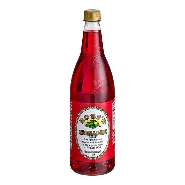 Rose's 1 Liter Grenadine Syrup - 12/Case